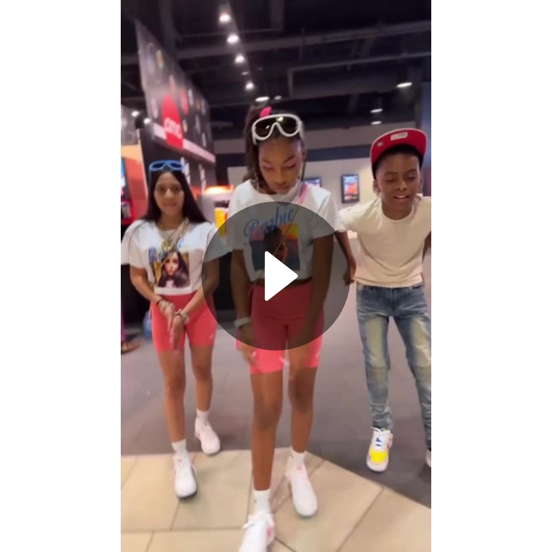 Amyah Bennett & Friends Rock a Viral Dance Challenge in Matching ...