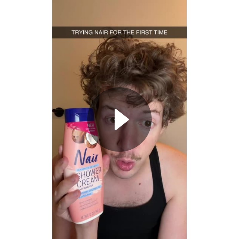 TyBott Tries Nair Shower Cream for Chest Hair Removal! | Video by ...