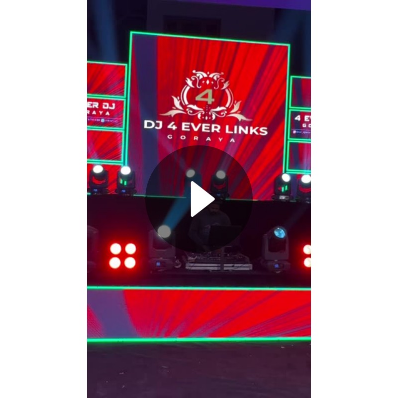 DJ 4 Ever Links Goraya Live Performance | Stage Setup & Lighting Show ...