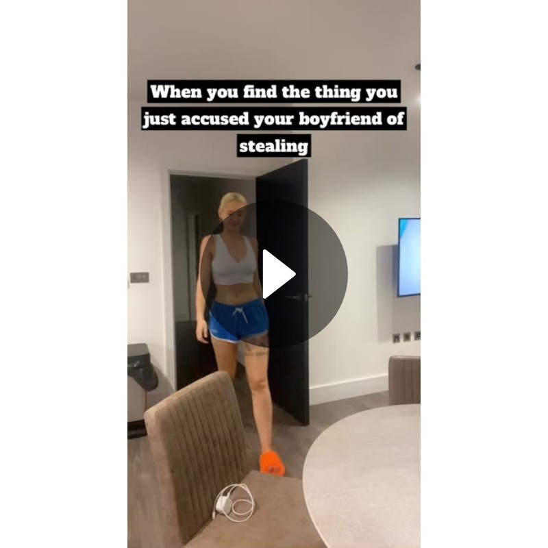 When you find the thing you just accused your boyfriend of stealing ...