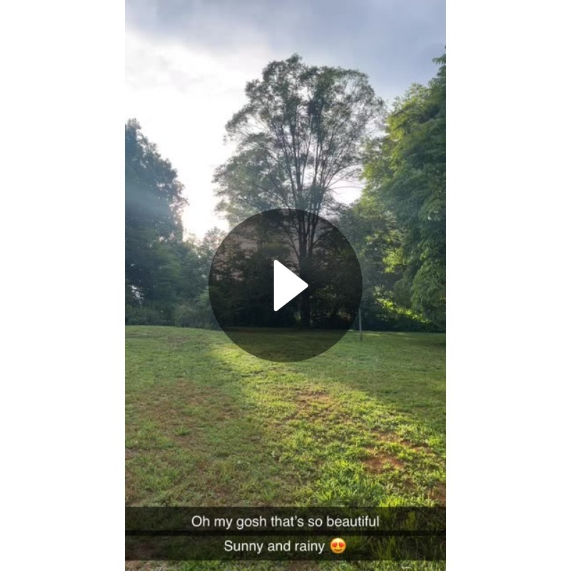 Sunny and rainy 😍 | Oh my gosh that’s so beautiful | Spotlight on Snapchat