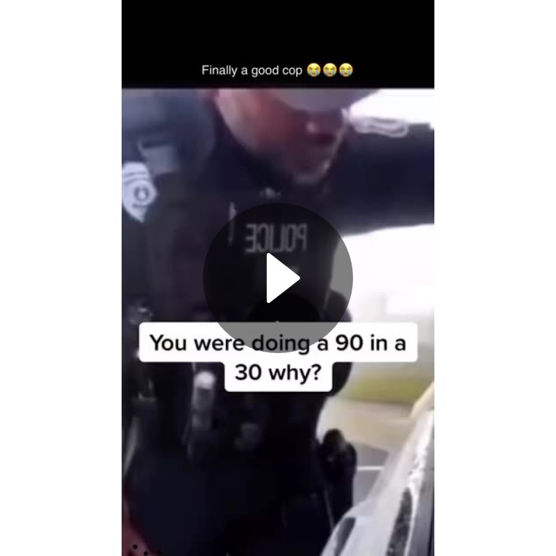 Finally a good cop 😭😭😭 | Spotlight on Snapchat