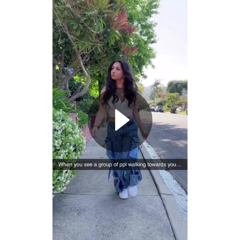 When you see a group of ppl walking towards you… | Spotlight on Snapchat