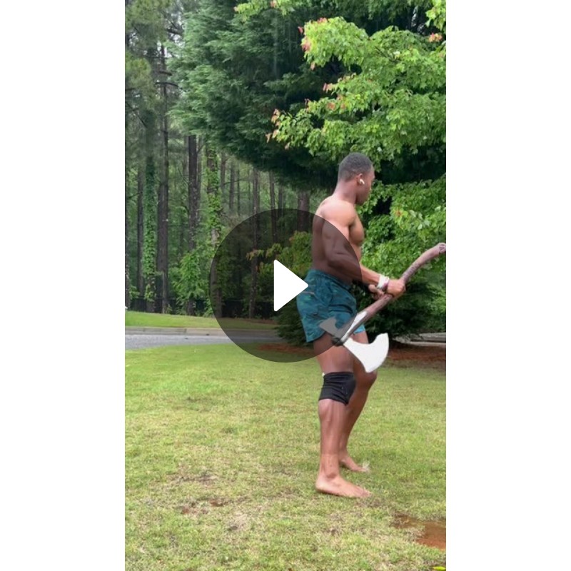 Shaquan Parson's Dynamic Axe Throw & Parkour Combo | Video by Shaquan ...