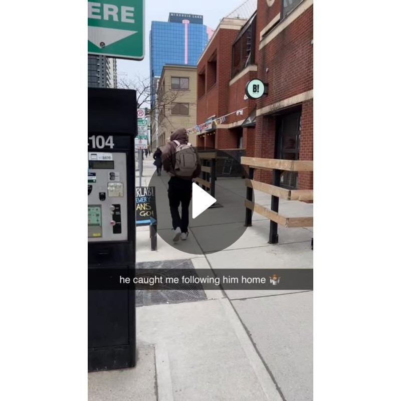 he caught me following him home 🤷🏽 | Spotlight on Snapchat