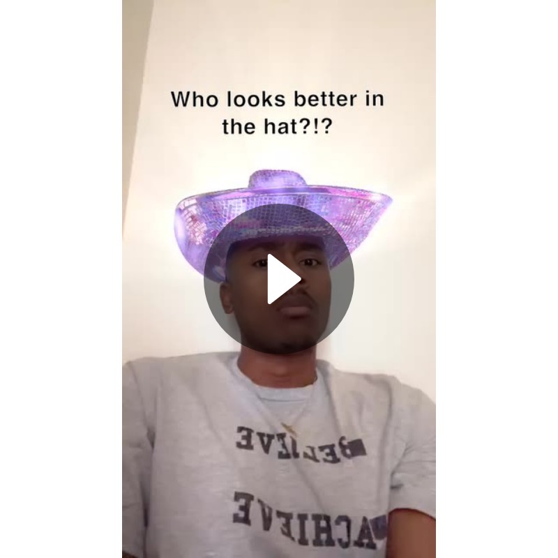 Who looks better in the hat?!? | Spotlight on Snapchat