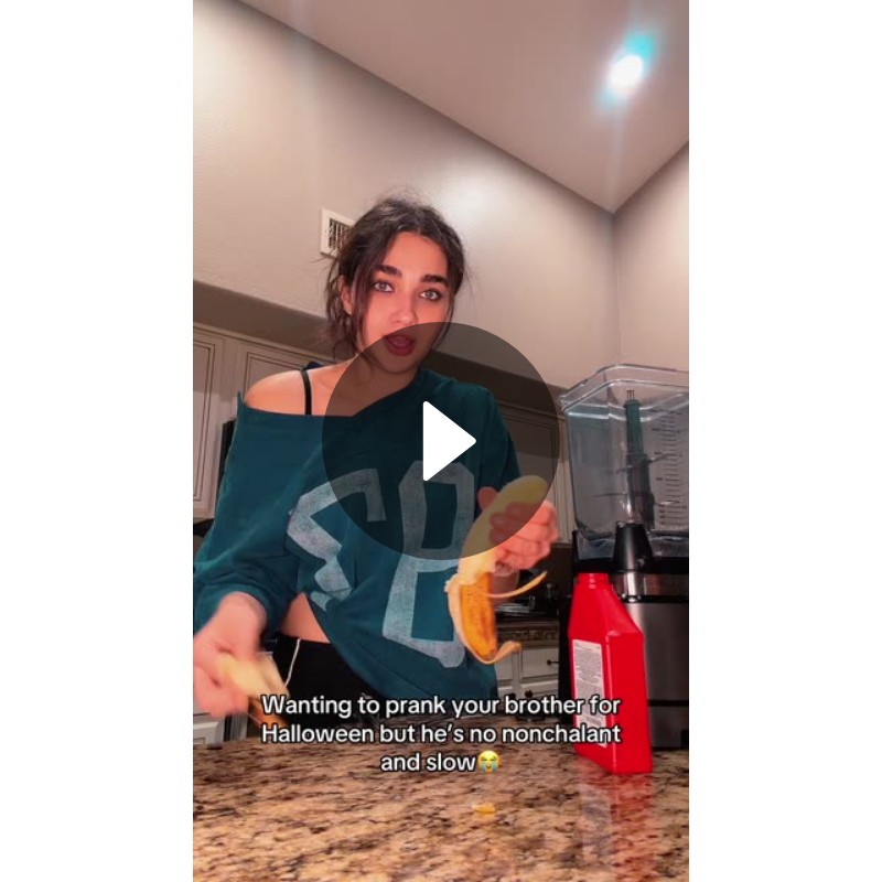 Silly prank with cherry smoothie for brother. | Lala Sadii (@lala_sadii ...