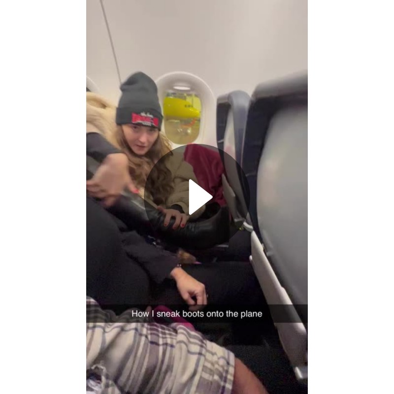 How I sneak boots onto the plane | Spotlight on Snapchat