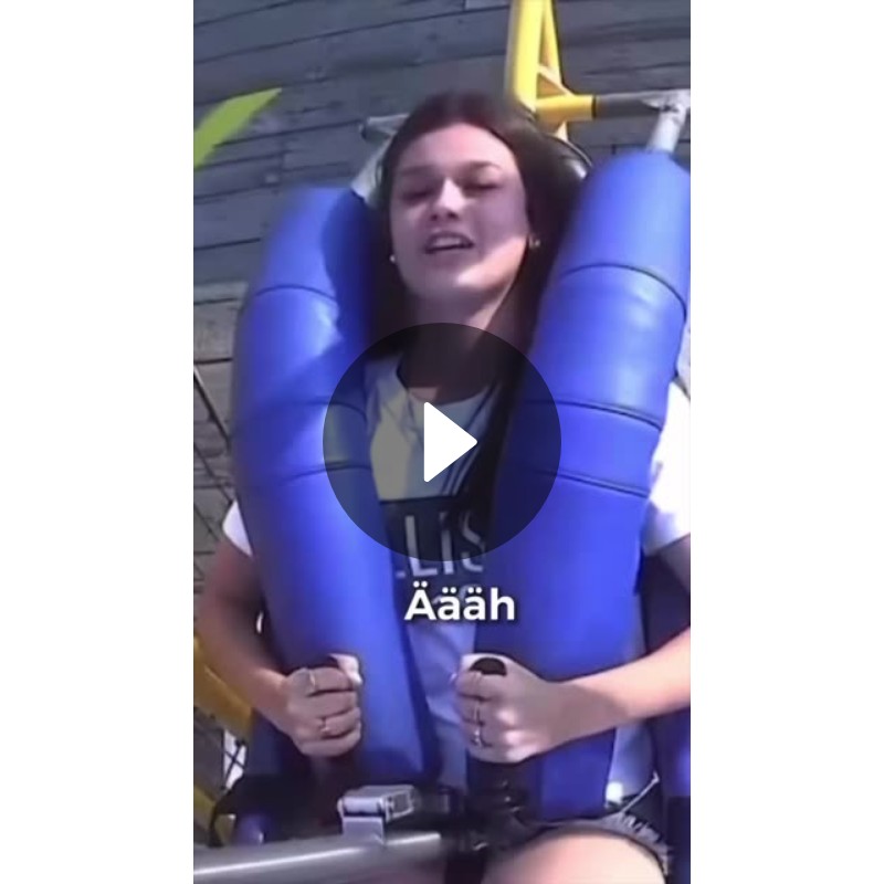 Roller Coaster Ride Gone Wrong! Girl's Shocking Reaction Will Shock You ...