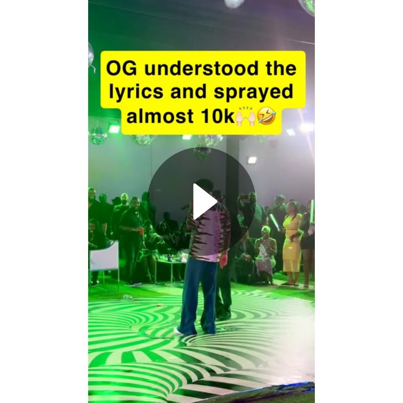 OG understood the lyrics and sprayed almost 10k🙌🏻🤣 | Spotlight on Snapchat