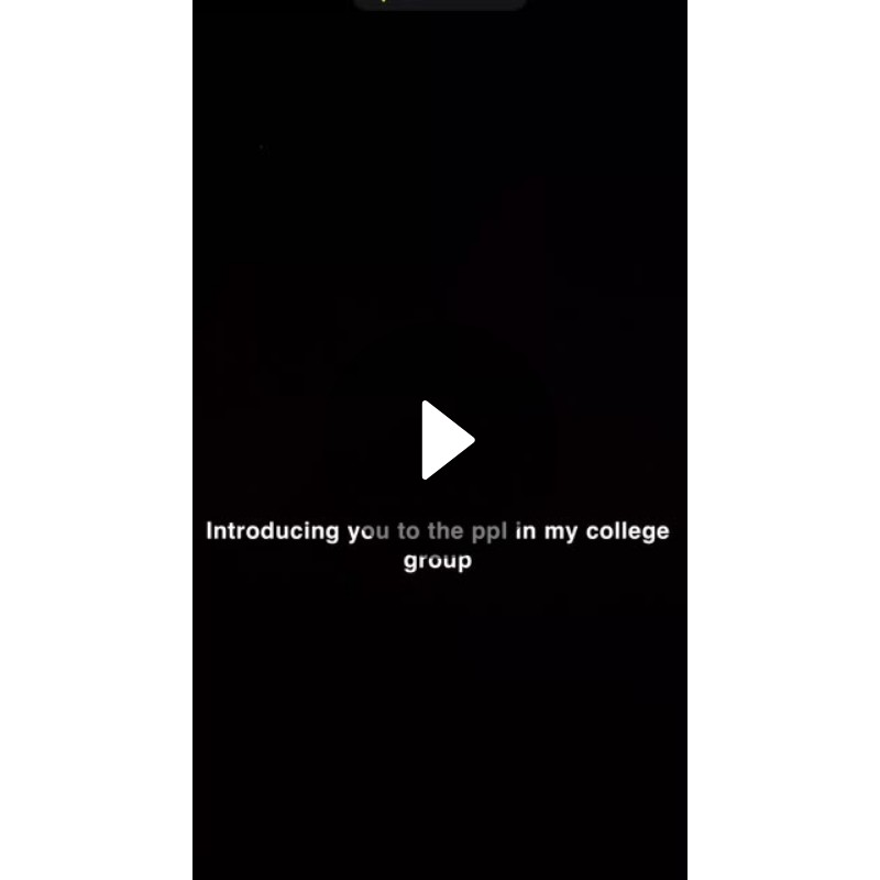 Introducing you to the ppl in my college group | Spotlight on Snapchat