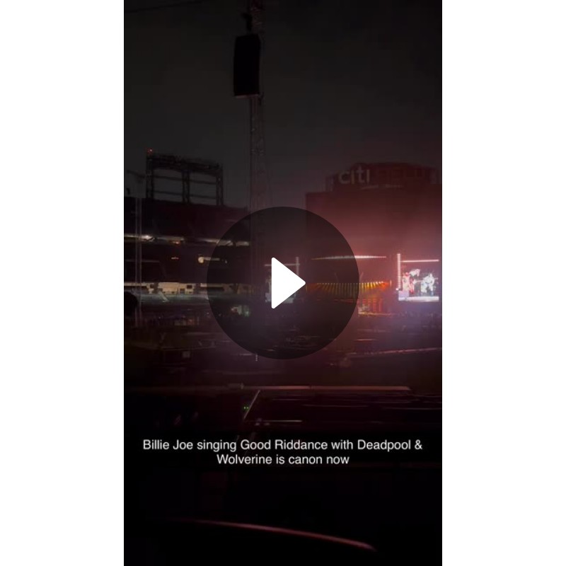 Billie Joe singing Good Riddance with Deadpool & Wolverine is canon now ...