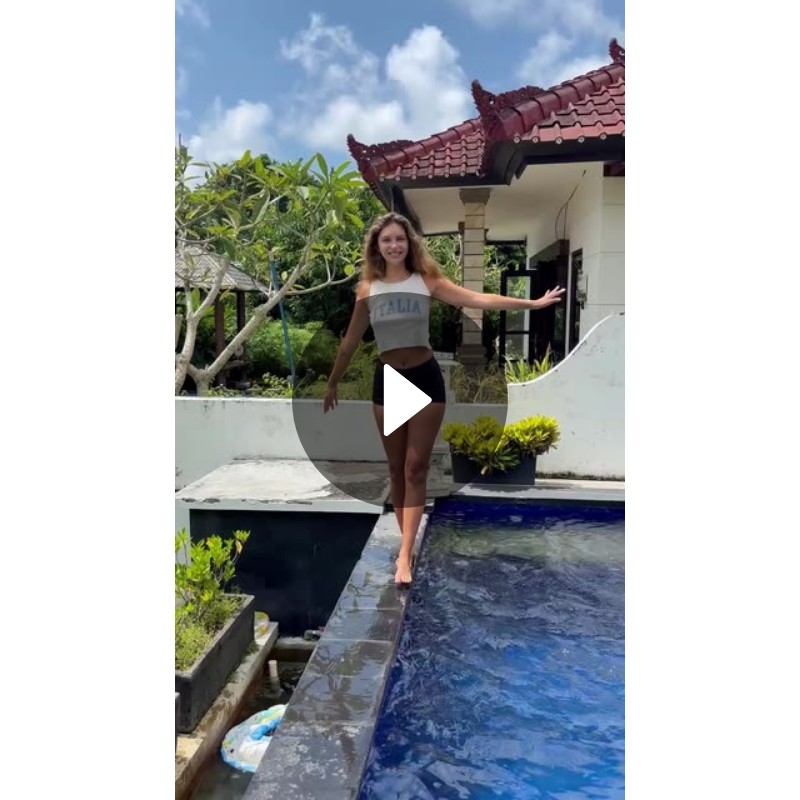 JoEll Perry's Poolside Balance Challenge & Splash | Video by JoEll ...