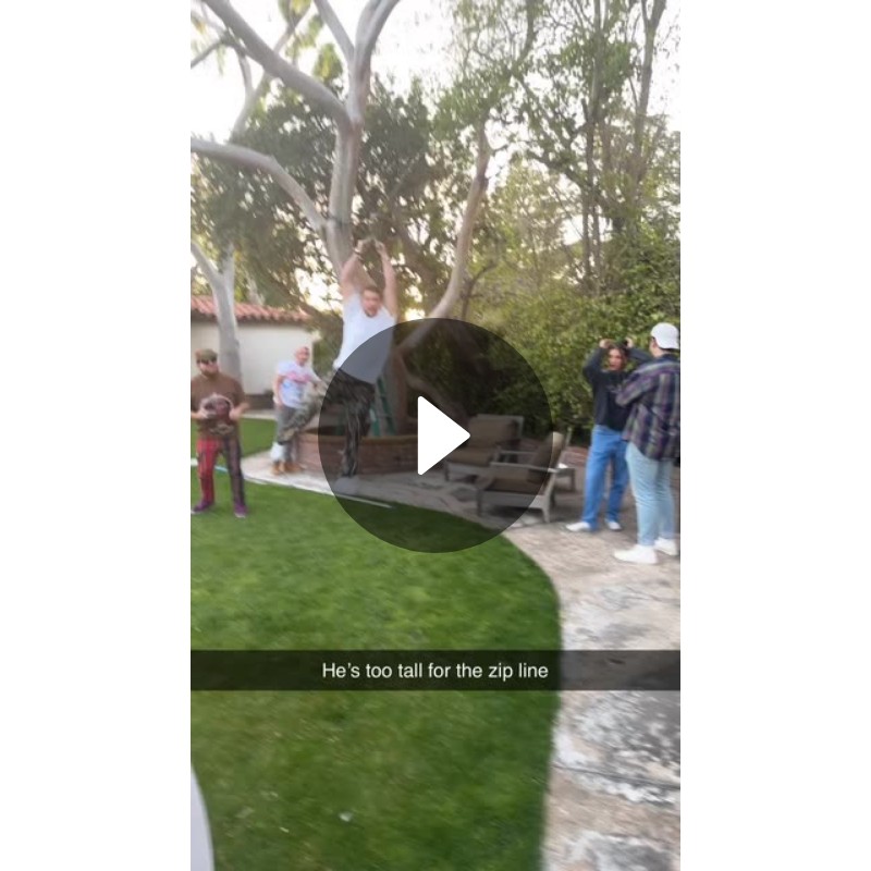 He’s too tall for the zip line | Spotlight on Snapchat