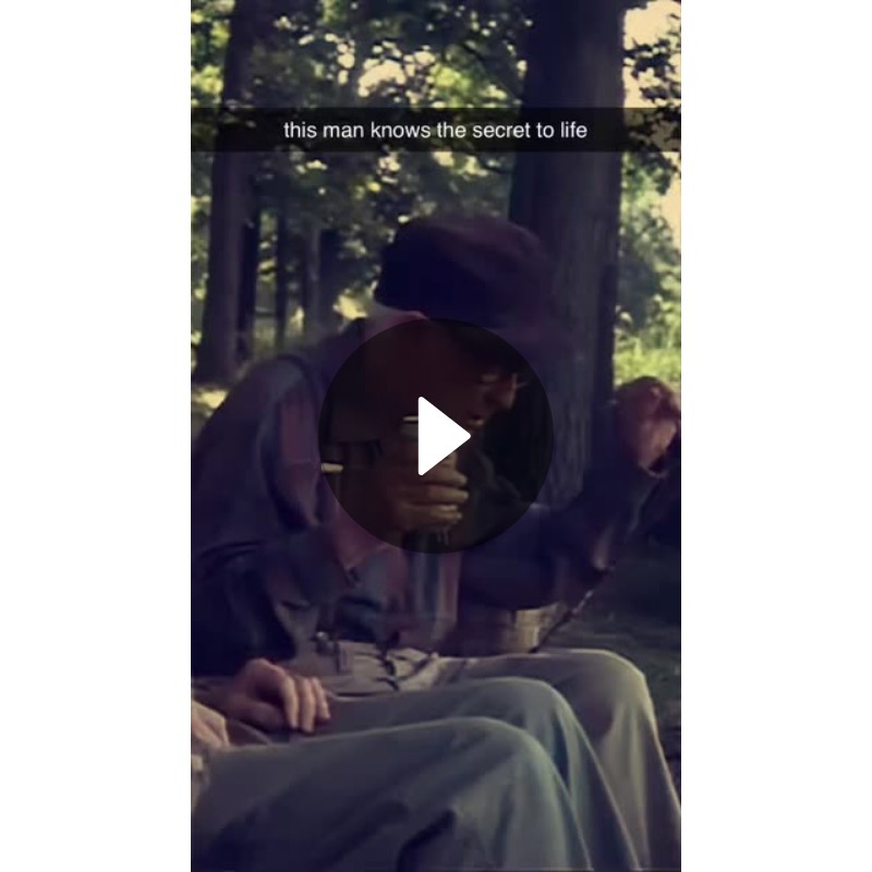 this man knows the secret to life | Spotlight on Snapchat