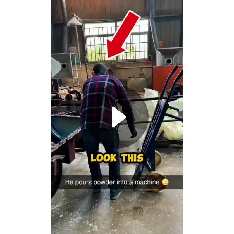 He pours powder into a machine 😳 | Spotlight on Snapchat