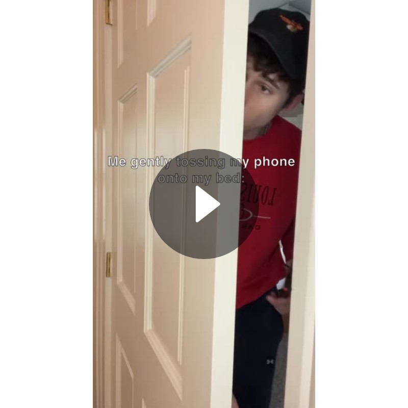 Me gently tossing my phone onto my bed: | My phone: | *falls off bed ...