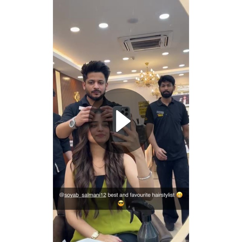 @soyab_salmani12 best and favourite hairstylist 😁😎 | Spotlight on Snapchat