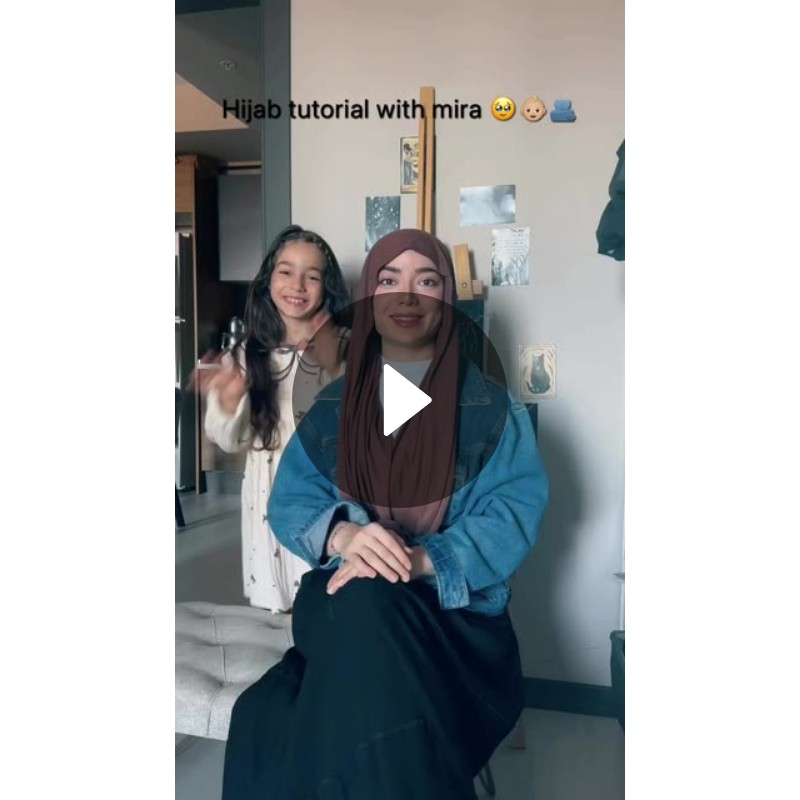 Hijab tutorial with mira 🥹👶🏼🫂 | Spotlight on Snapchat