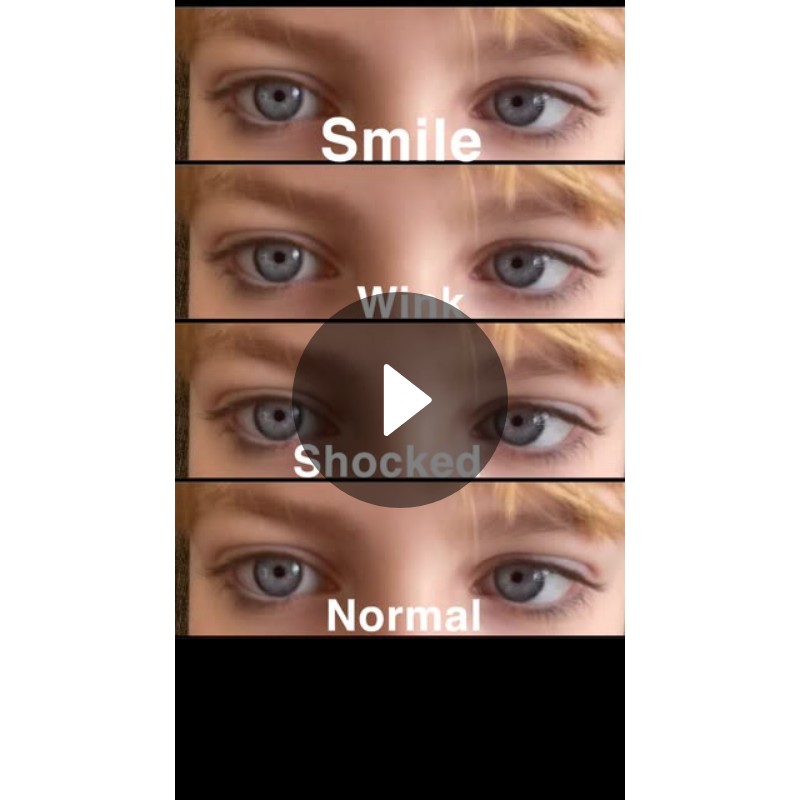 Expressive reactions: smile, wink, shock, normal. | 🦦🧷🩸 (@leasofie ...