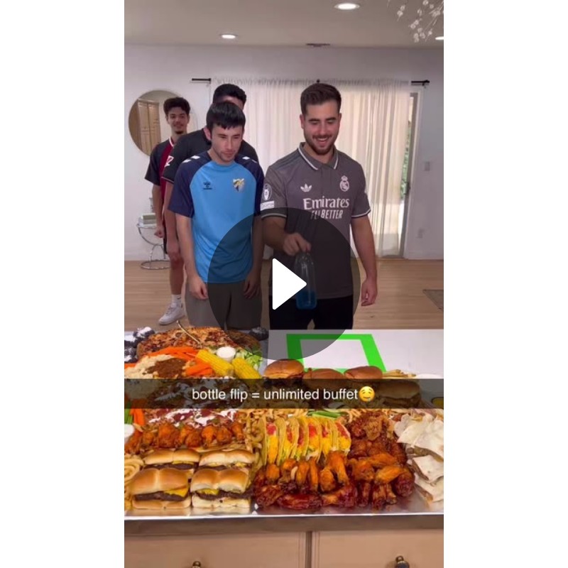 bottle flip = unlimited buffet🤤 | Spotlight on Snapchat