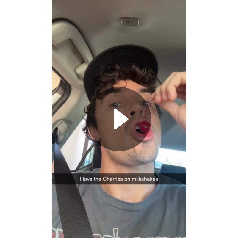 I love the Cherries on milkshakes | Spotlight on Snapchat