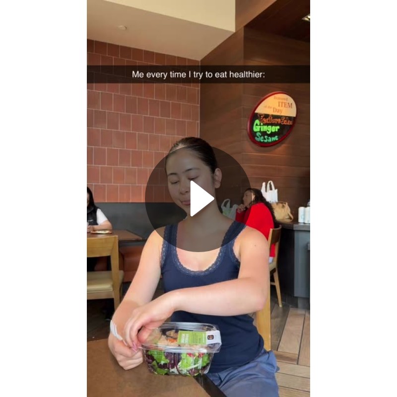 Me every time I try to eat healthier: | Spotlight on Snapchat