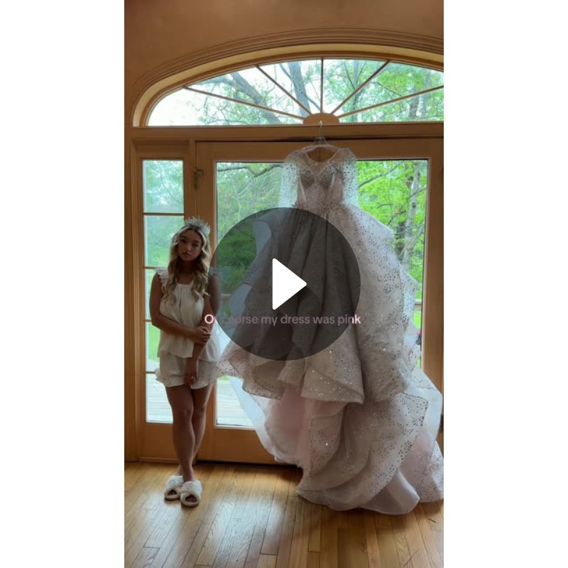 Baylen Dupree Showcases Her Stunning Wedding Dress & Sparkling Shoes ...