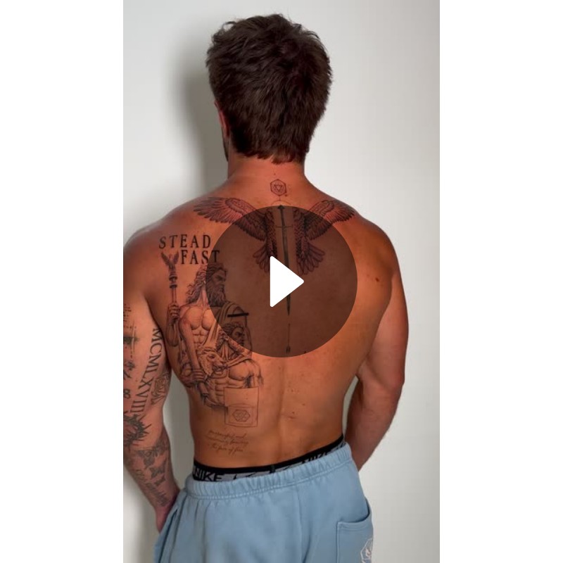 Jack Gentry Showcases His New Back Tattoo: A Detailed Look at the ...