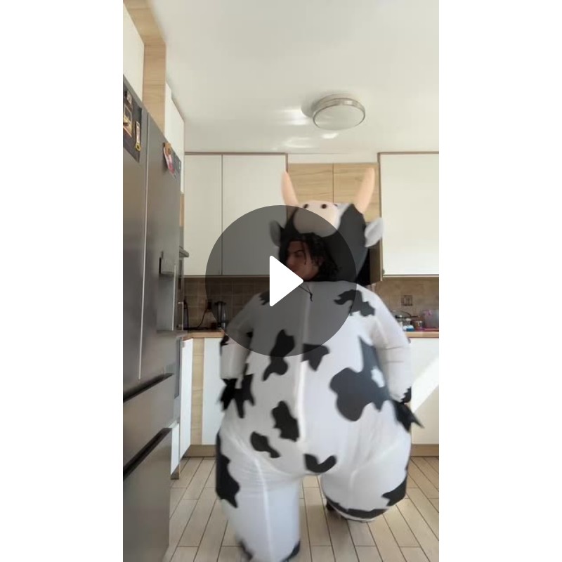 From Cow Costume to Dance Floor: A Viral Transformation | Video by ...