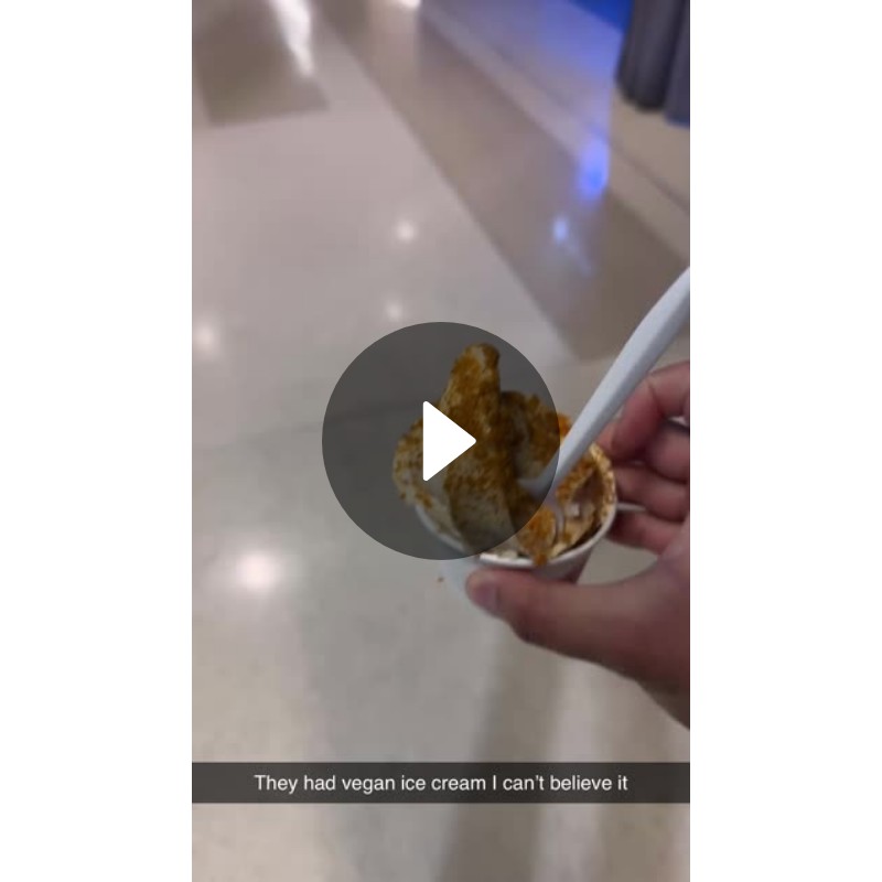 They had vegan ice cream I can’t believe it | Spotlight on Snapchat