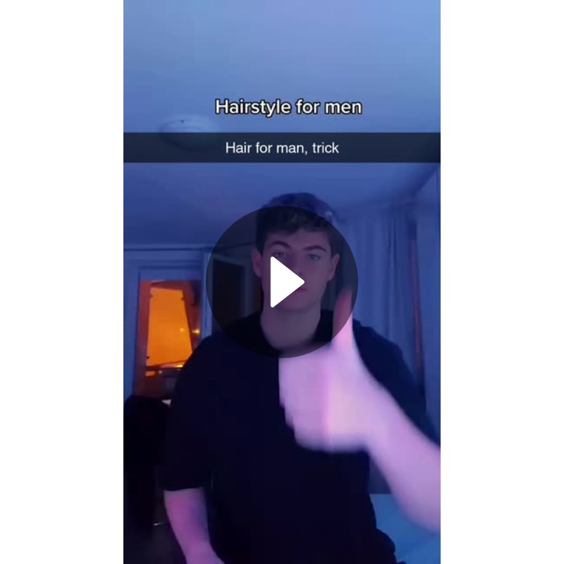 Hair for man, trick | Spotlight on Snapchat