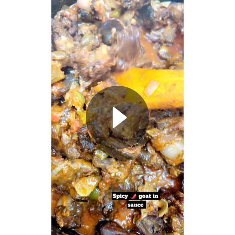 Spicy 🌶️ goat in sauce | Spotlight on Snapchat