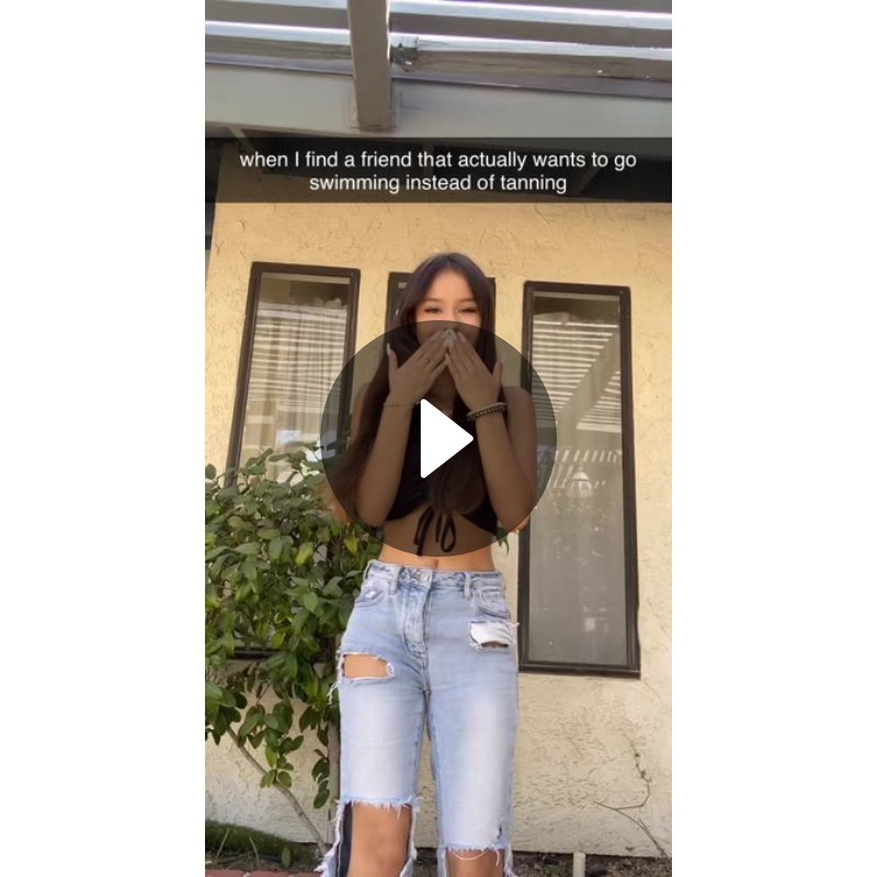 when I find a friend that actually wants to go swimming instead of ...