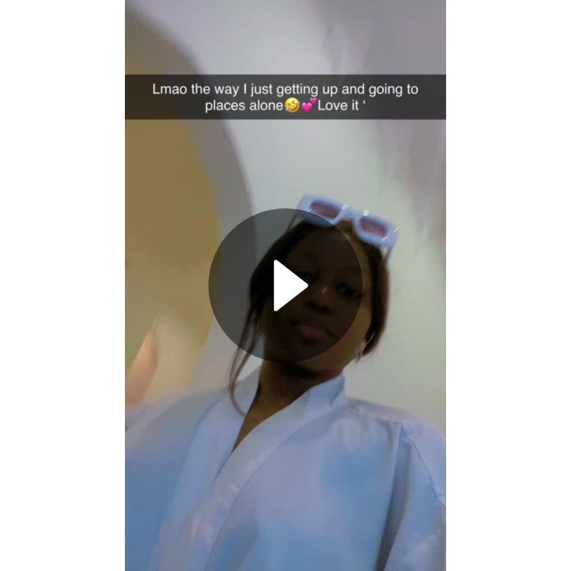 Lmao the way I just getting up and going to places alone🤣💕Love it ...