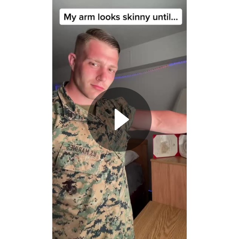 My Arm Looks Skinny Until... | Military Fitness Transformation | Video ...