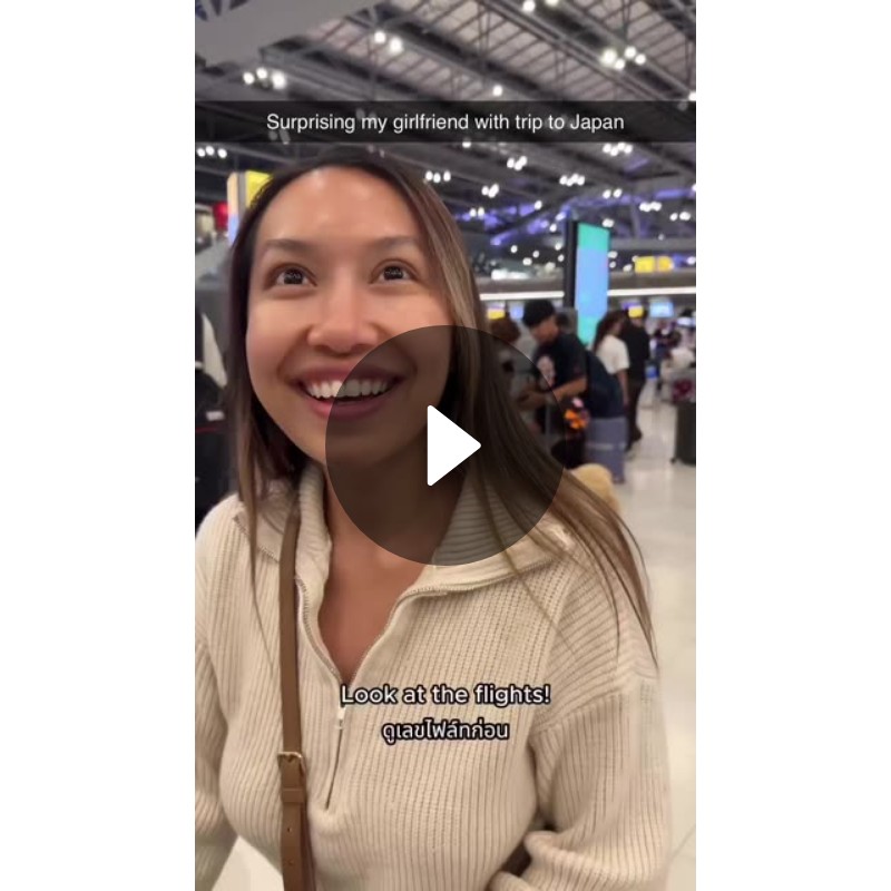 Surprising my girlfriend with trip to Japan | Spotlight on Snapchat