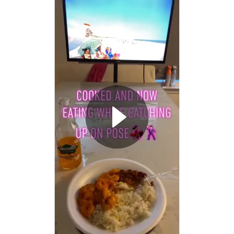 COOKED AND NOW EATING WHILE CATCHING UP ON POSE💃🏻🕺🏻 | Spotlight on Snapchat