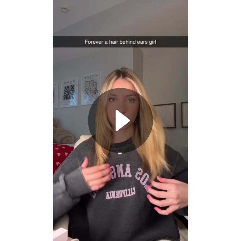 Forever a hair behind ears girl | Spotlight on Snapchat