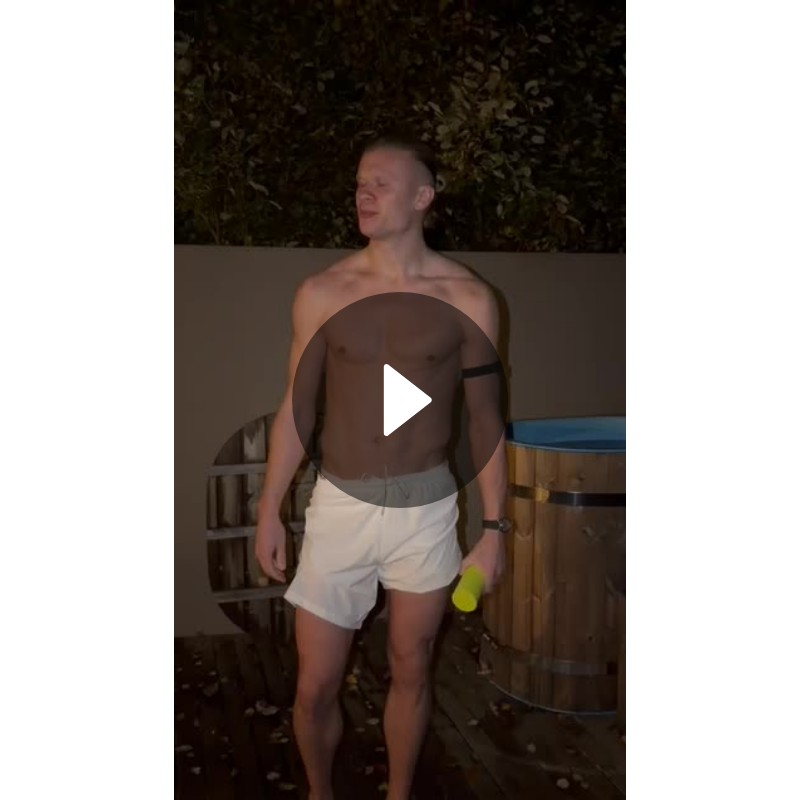 Erling Haaland's Post-Match Recovery Routine: Ice Bath & Player of the ...
