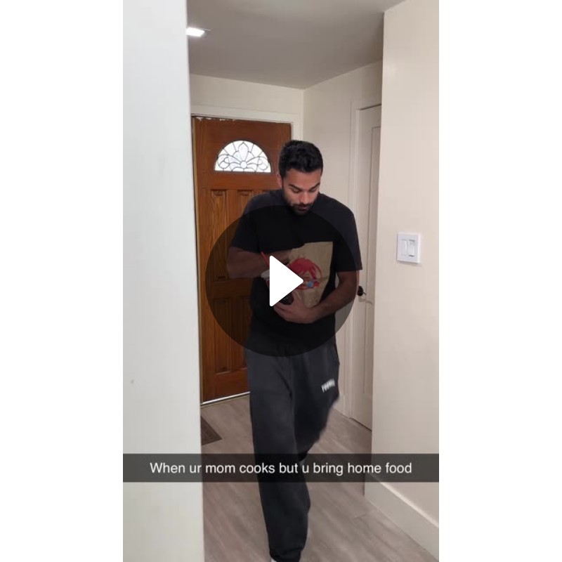 When ur mom cooks but u bring home food | Spotlight on Snapchat