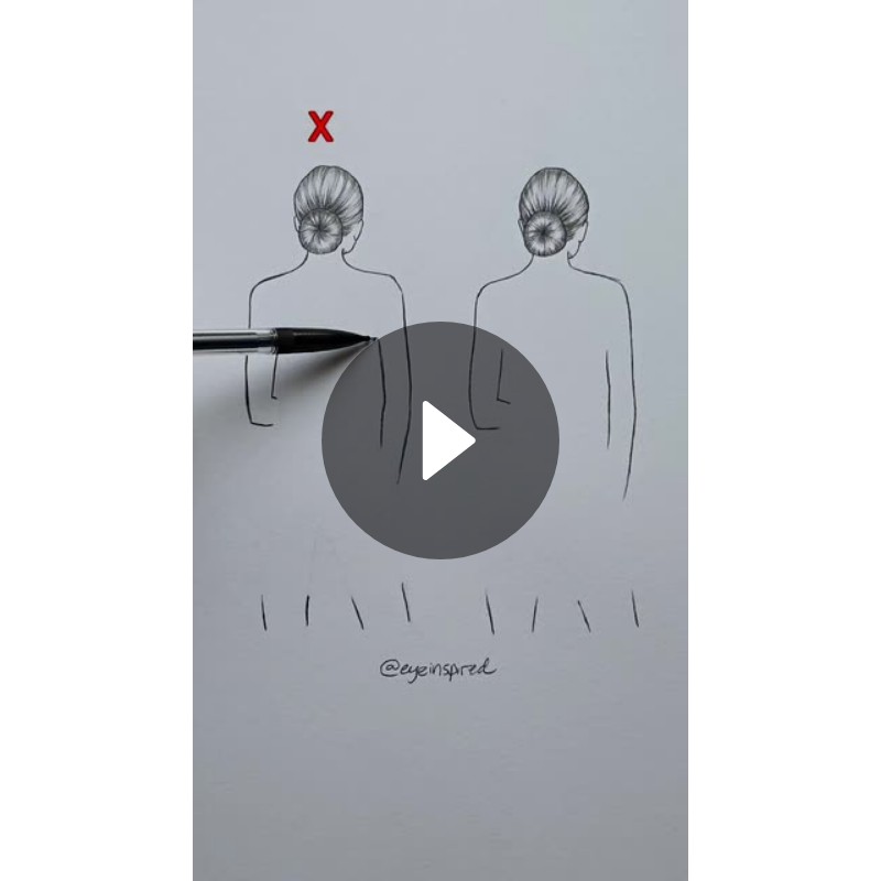 How to draw a body ⏳️ Adjust heart size to make different body types # ...