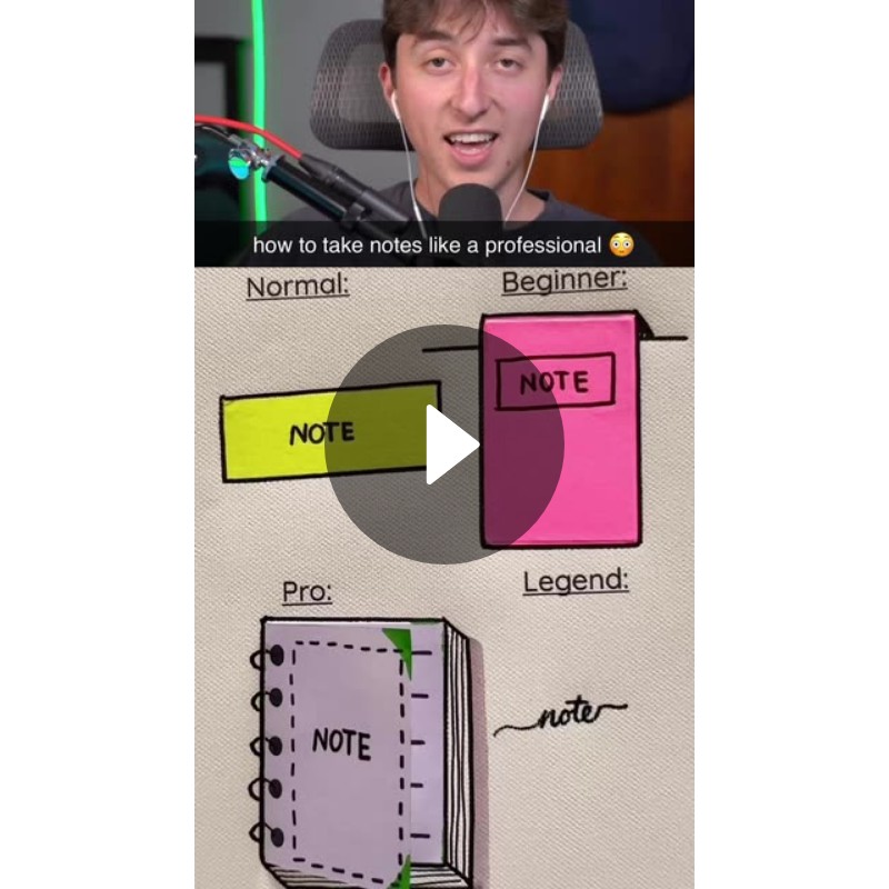 how to take notes like a professional 😳 | Spotlight on Snapchat