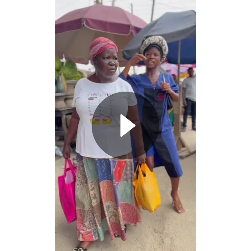 Ama Yeboah's Market Day Drama: When a Lady Drops Her Goods! | Video by ...