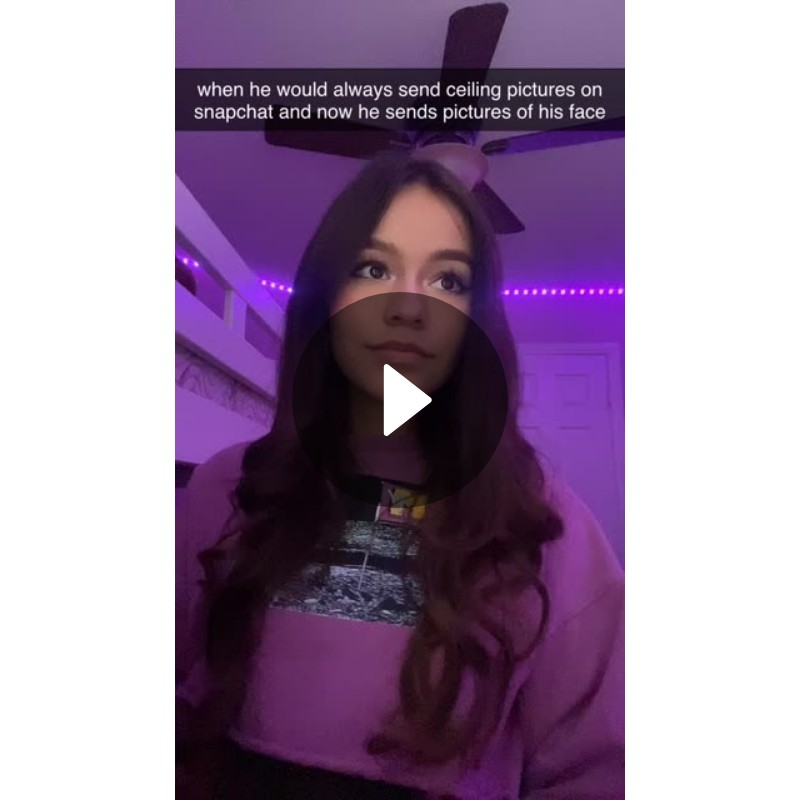 when he would always send ceiling pictures on snapchat and now he sends ...