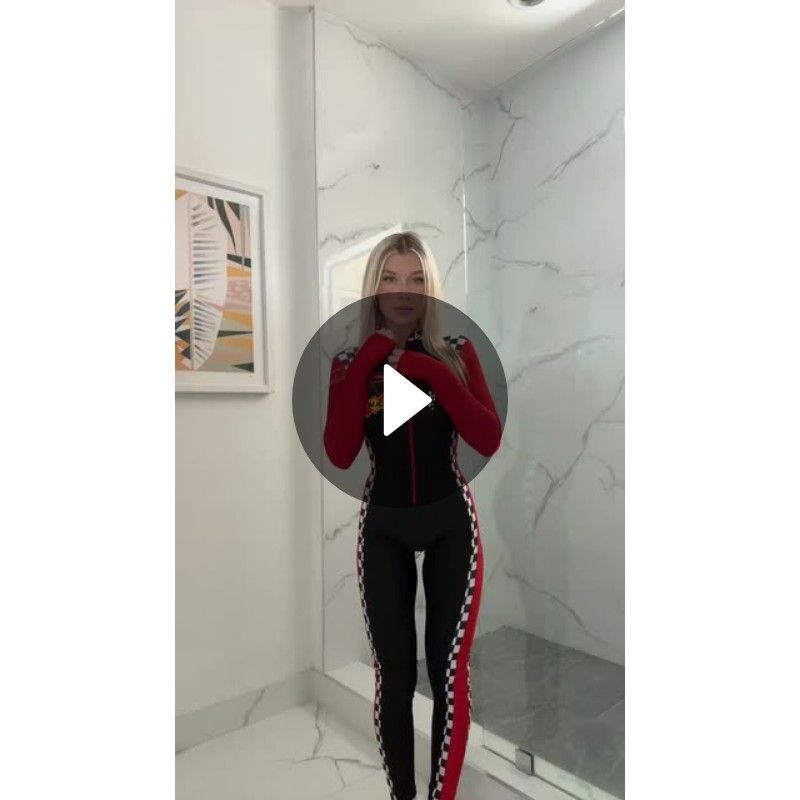 Kyla Yesenosky's Bold Fashion Statement in a Racing-Themed Bodysuit ...