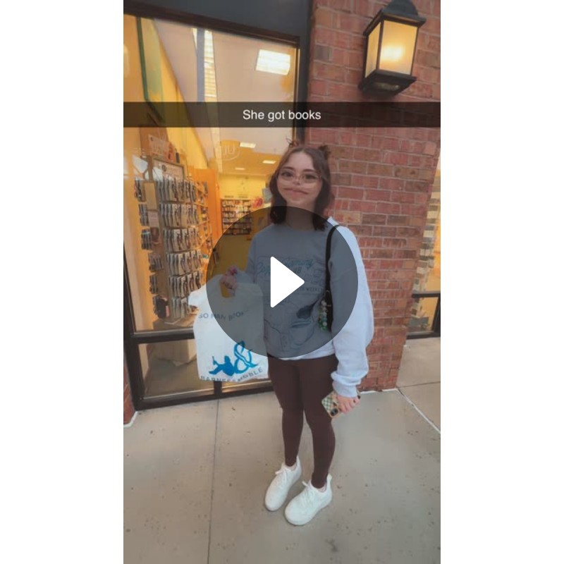 She got books | Spotlight on Snapchat