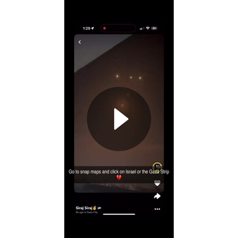 Go to snap maps and click on Israel or the Gaza Strip💔 | Spotlight on ...