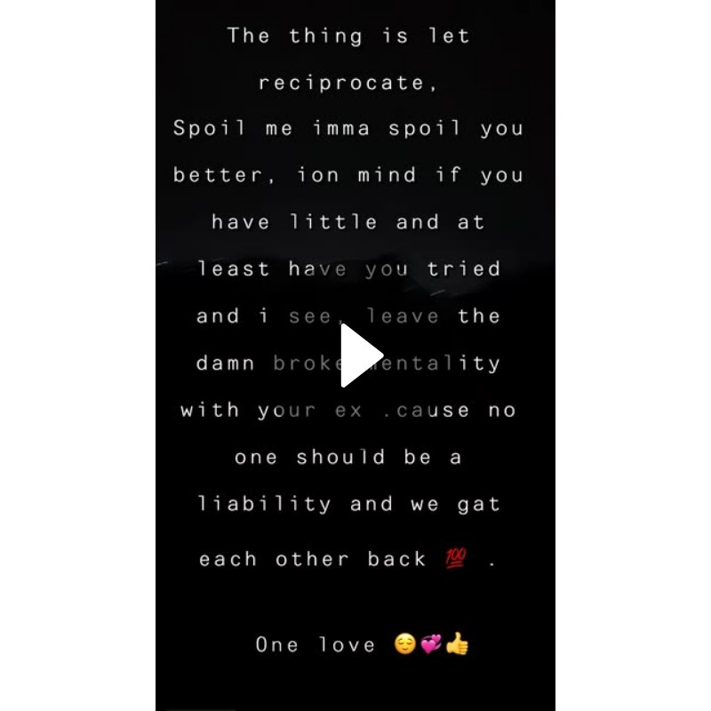 The thing is let reciprocate, | Spoil me imma spoil you better, ion ...