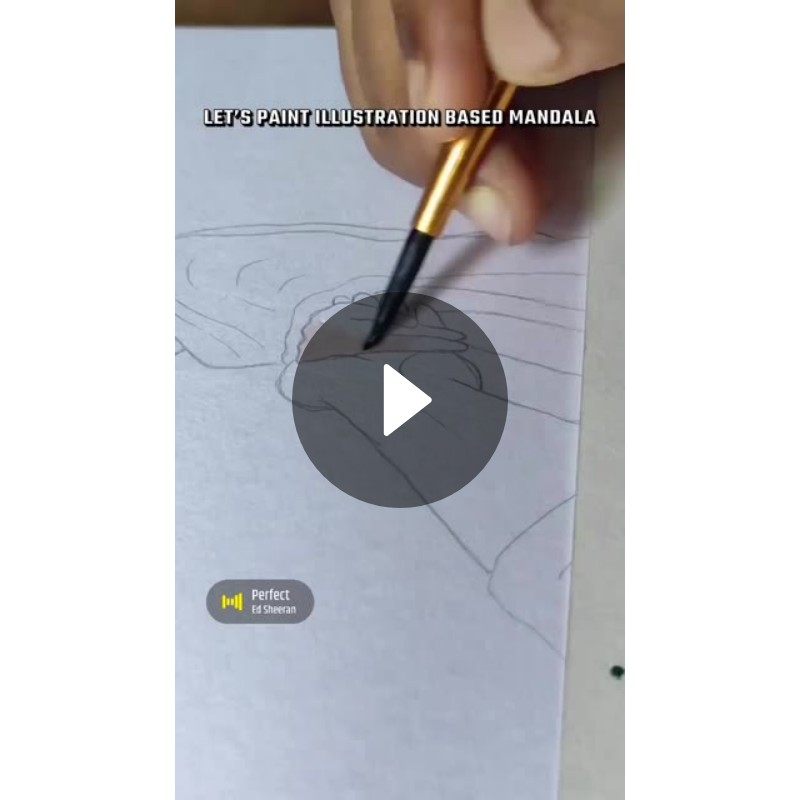 LET’S PAINT ILLUSTRATION BASED MANDALA | Spotlight on Snapchat